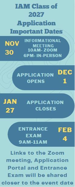 Class of 2027 Enrollment Open Through January 27! - Dec 6, 2022